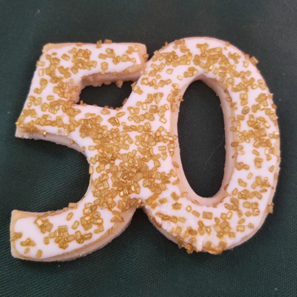 Number 50 Cookie Cutter/Dishwasher Safe | Sweet Prints Inc.