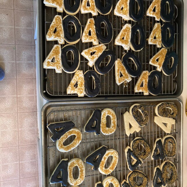 Number 40 Cookie Cutter/Dishwasher Safe | Sweet Prints Inc.