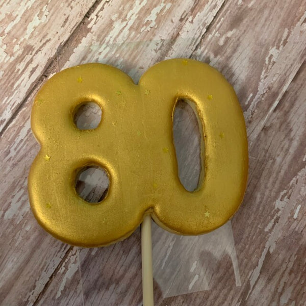 Number 80 Cookie Cutter/Dishwasher Safe | Sweet Prints Inc.