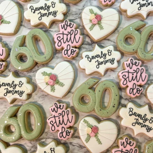 Number 60 Cookie Cutter/Dishwasher Safe | Sweet Prints Inc.