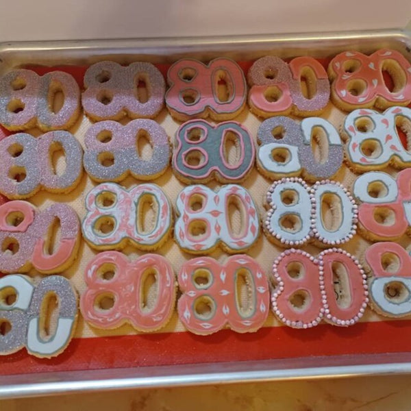 Number 80 Cookie Cutter/Dishwasher Safe | Sweet Prints Inc.