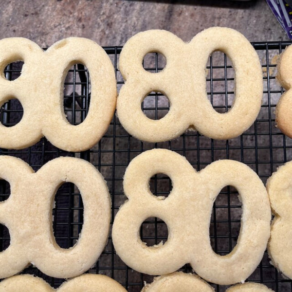 Number 80 Cookie Cutter/Dishwasher Safe | Sweet Prints Inc.