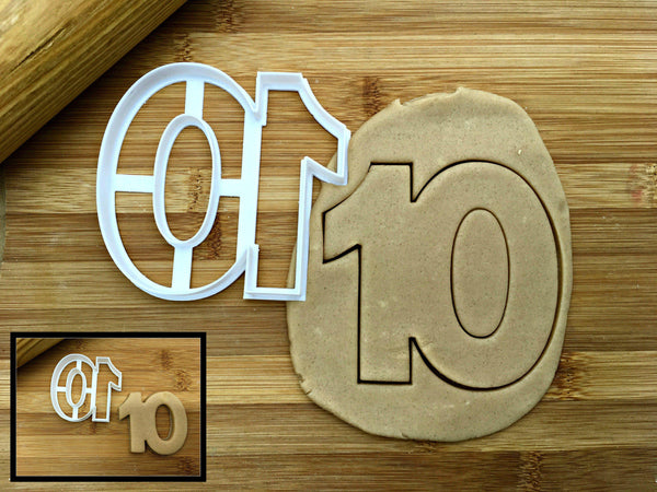Number 10 Cookie Cutter/Dishwasher Safe *New Sizes* | Sweet Prints Inc.