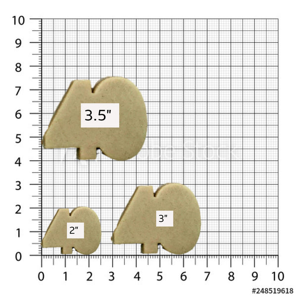 Number 40 Cookie Cutter/Dishwasher Safe | Sweet Prints Inc.
