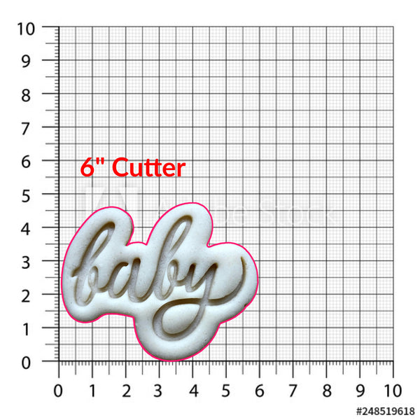 Baby Script Cookie Cutter/Dishwasher Safe | Sweet Prints Inc.