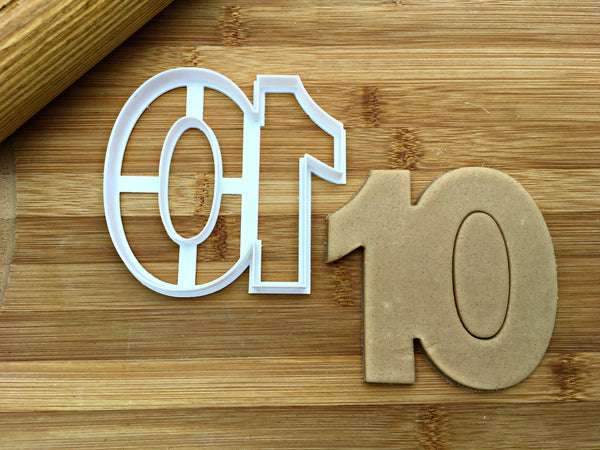 Number 10 Cookie Cutter/Dishwasher Safe *New Sizes* | Sweet Prints Inc.