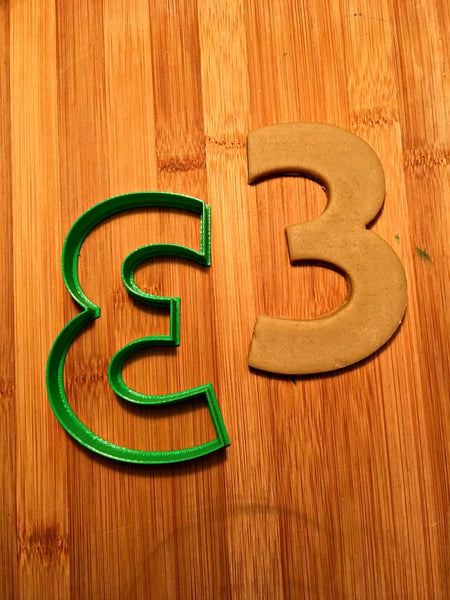 Number 3 Cookie Cutter/Dishwasher Safe | Sweet Prints Inc.