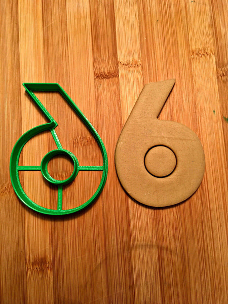 Number 6 Cookie Cutter/Dishwasher Safe | Sweet Prints Inc.