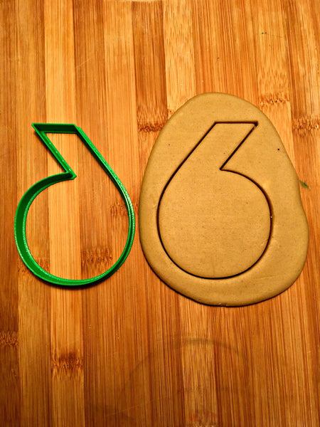 Number 6 Cookie Cutter/Dishwasher Safe | Sweet Prints Inc.