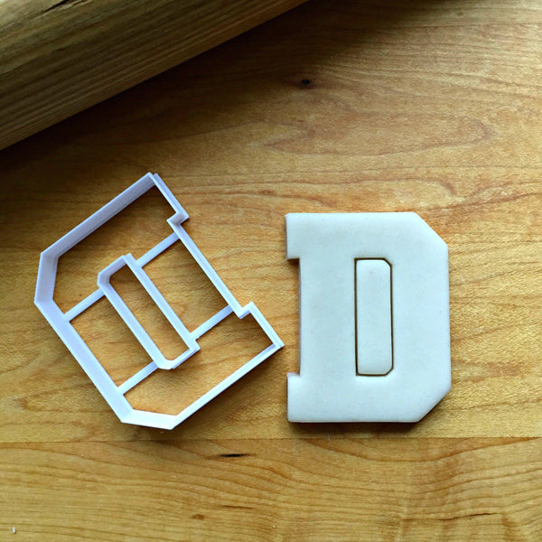 Varsity Letter D Cookie Cutter/Dishwasher Safe | Sweet Prints Inc.