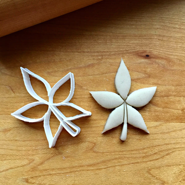 Set of 2 Buckeye Leaf Cookie Cutters/Dishwasher Safe | Sweet Prints Inc.