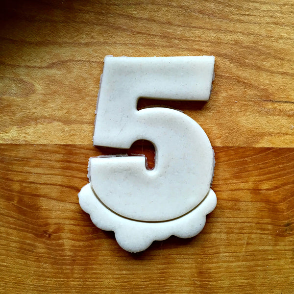 Bubble Number 5 Cookie Cutter/Dishwasher Safe | Sweet Prints Inc.