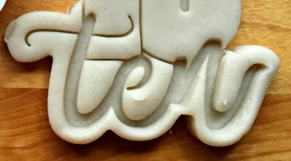 Set of 2 Lettered Number 10 Cookie Cutters/Dishwasher Safe | Sweet ...