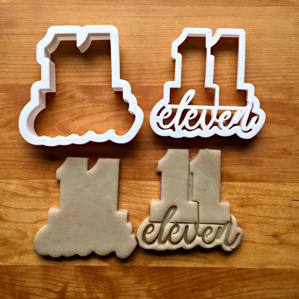 Set of 2 Lettered Number 11 Cookie Cutters/Dishwasher Safe | Sweet ...