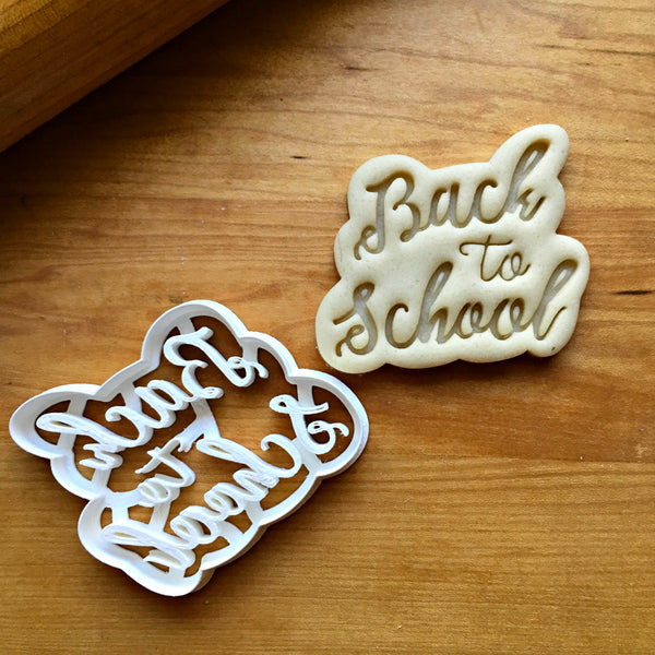 Back to School Script Cookie Cutter/Dishwasher Safe | Sweet Prints Inc.
