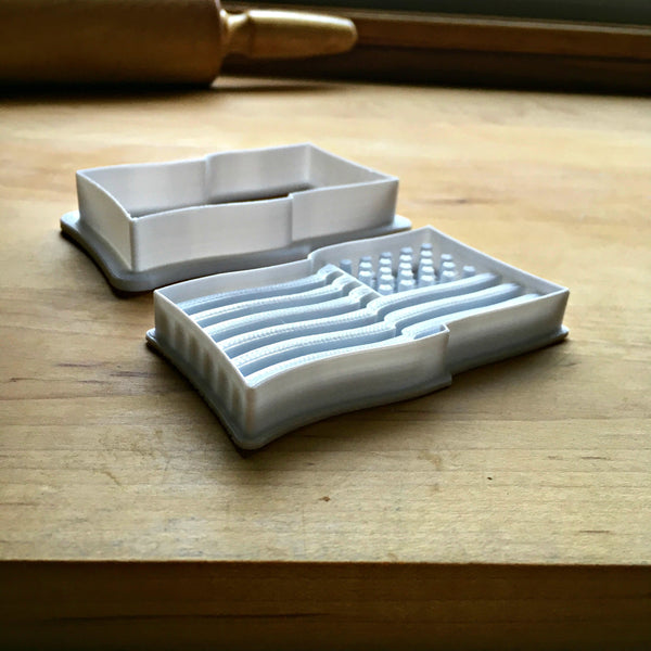 Set of 2 American Flag Cookie Cutters/Multi-Size/Dishwasher Safe ...